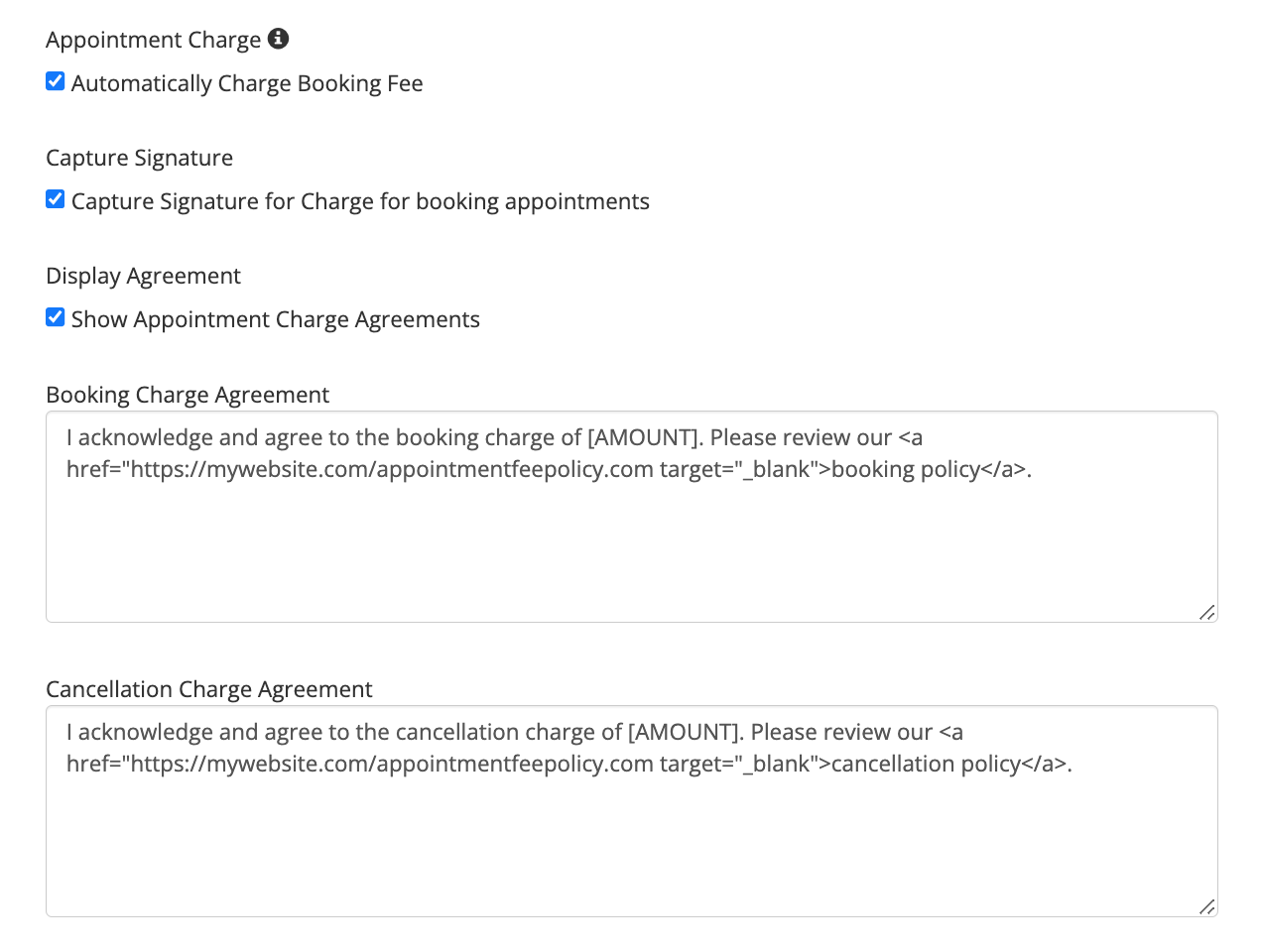 Charging for Appointments or Cancellations – BridalLive